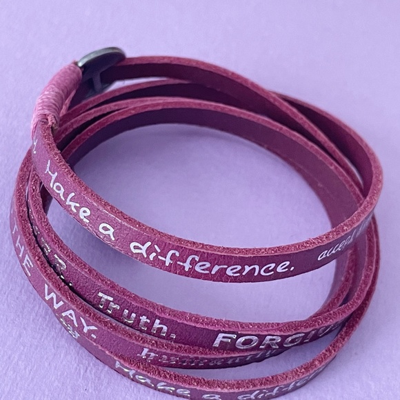 Humanity For All | Jewelry | Humanity For All Wrap Bracelet Dark Pink ...